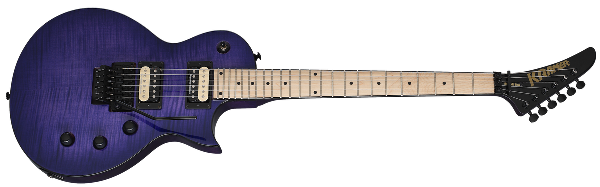 Kramer Assault Plus Reverse Headstock - Transparent Purple Burst ...
